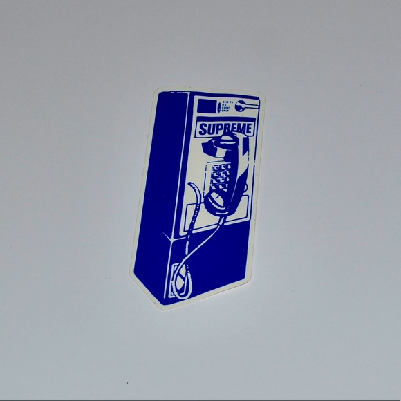 Supreme | Other | Supreme Telephone Booth Sticker | Poshmark